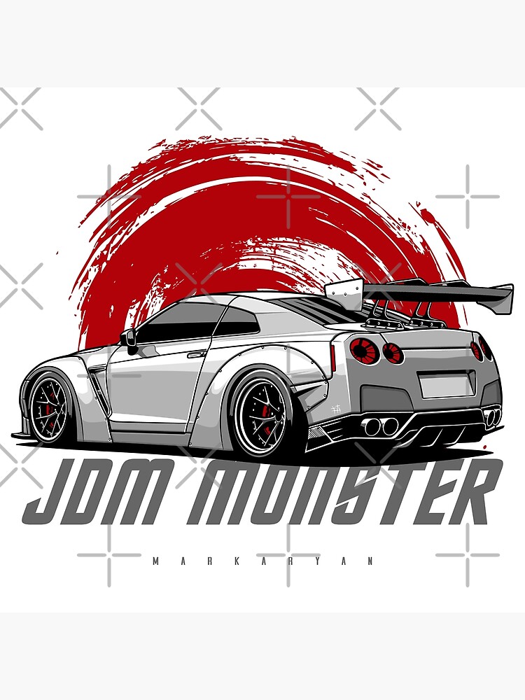 "JDM Monster. GTR" Poster for Sale by OlegMarkaryan | Redbubble