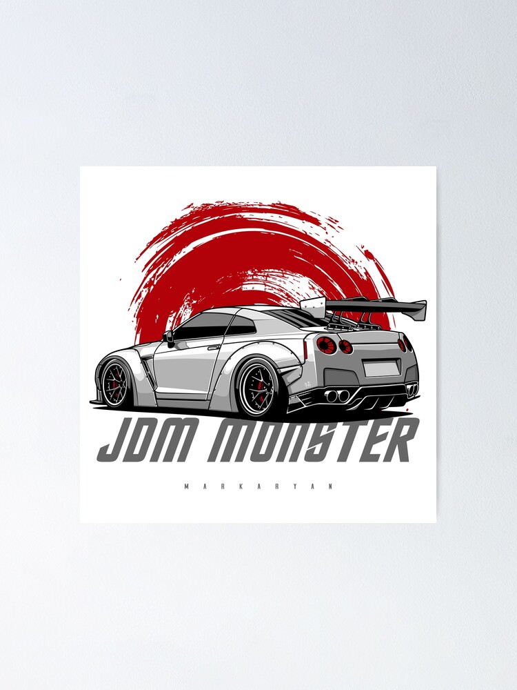 "JDM Monster. GTR" Poster by OlegMarkaryan | Redbubble