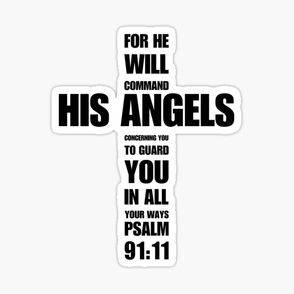"Psalm 91 | Bible Verse | Christian Cross | For He Will Command His ...