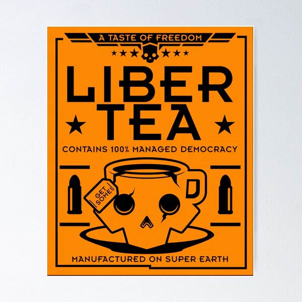 "Liber tea" Poster for Sale by ElkanH | Redbubble