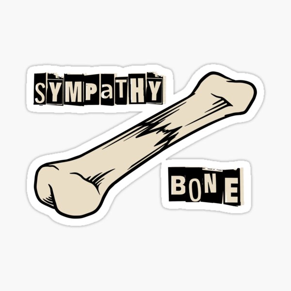"Sympathy Bone" Sticker for Sale by MandyDahlin | Redbubble