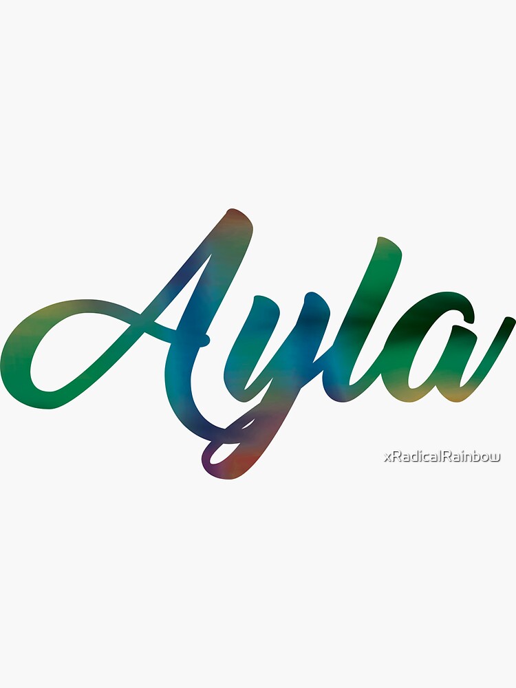 "Ayla" Sticker for Sale by xRadicalRainbow | Redbubble