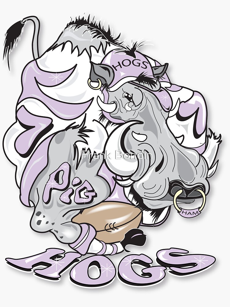 "hogs" Sticker for Sale by Frank Bondin | Redbubble