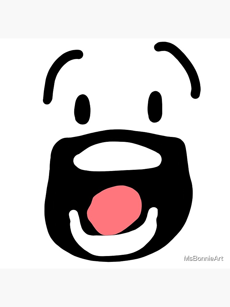 "BFDI Surprised Face" Poster for Sale by MsBonnie | Redbubble