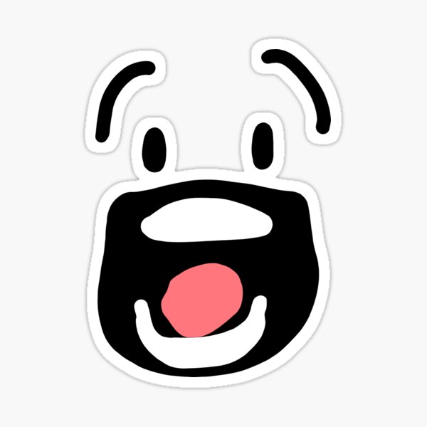 "BFDI Surprised Face" Sticker for Sale by MsBonnie | Redbubble