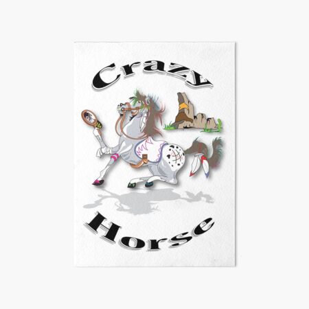 "Crazy Horse" Art Board Print for Sale by Frank Bondin | Redbubble