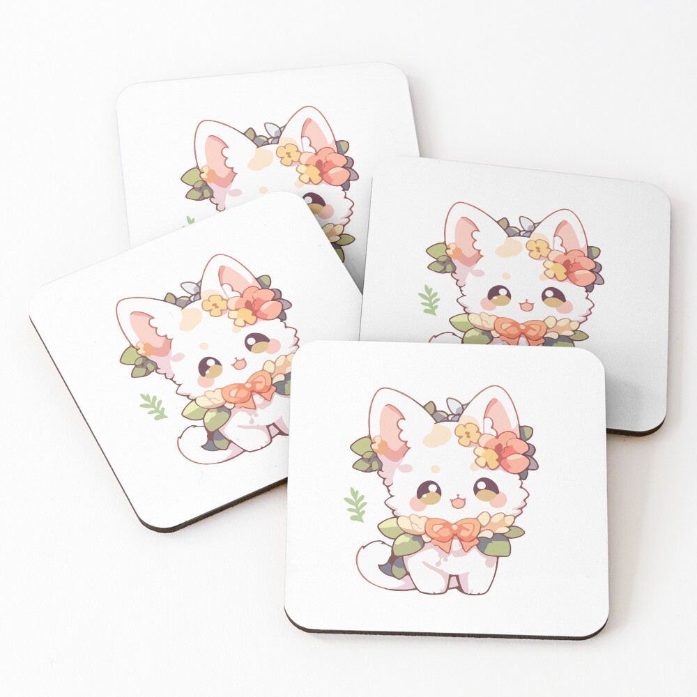 "cute kawaii anime chibi cat sticker" Sticker for Sale by Narukuku ...