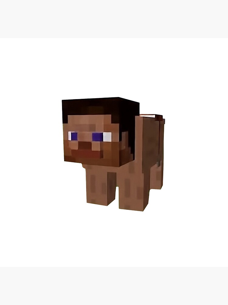 "Minecraft Steve Pig Cursed Meme" Pin for Sale by TheKeyToReality ...