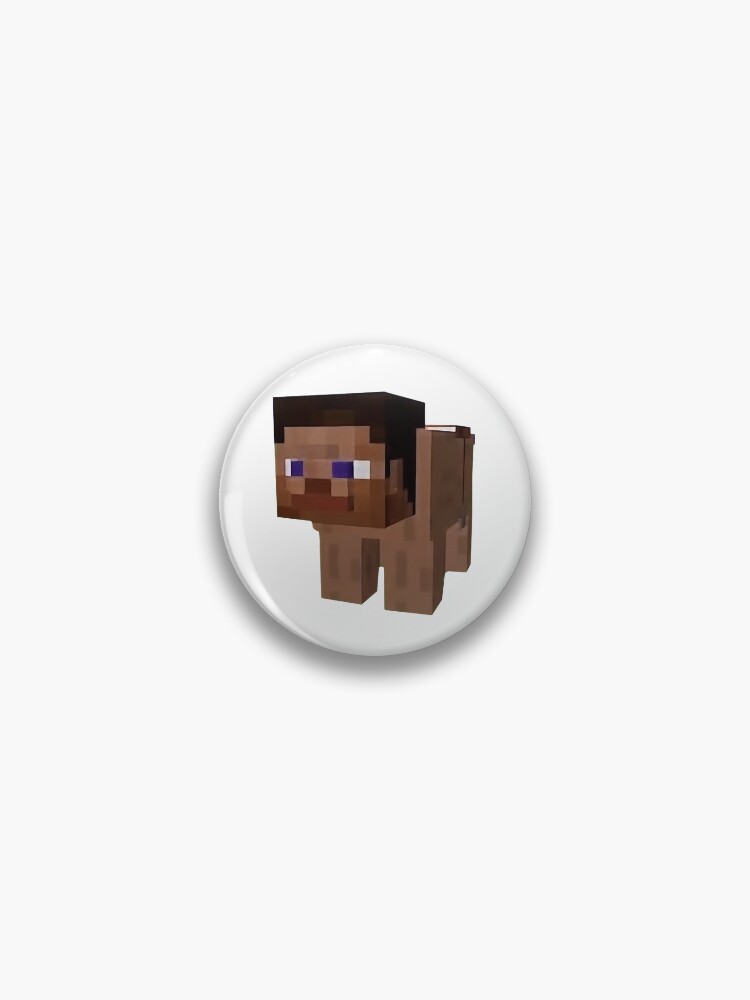 "Minecraft Steve Pig Cursed Meme" Pin for Sale by TheKeyToReality ...