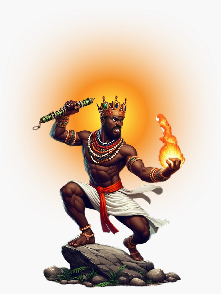 "orisha shango" Sticker by rafa68 | Redbubble