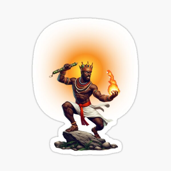 "orisha shango" Sticker by rafa68 | Redbubble