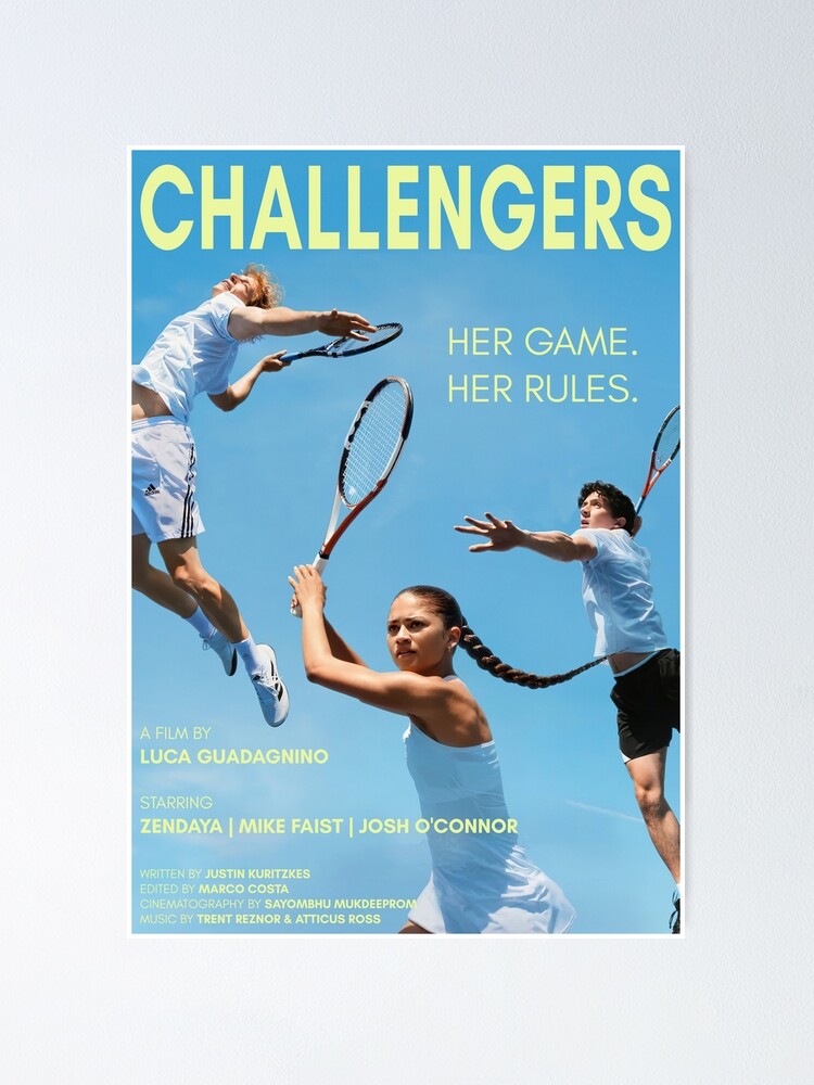 "CHALLENGERS MOVIE POSTER" Poster for Sale by mikceys | Redbubble