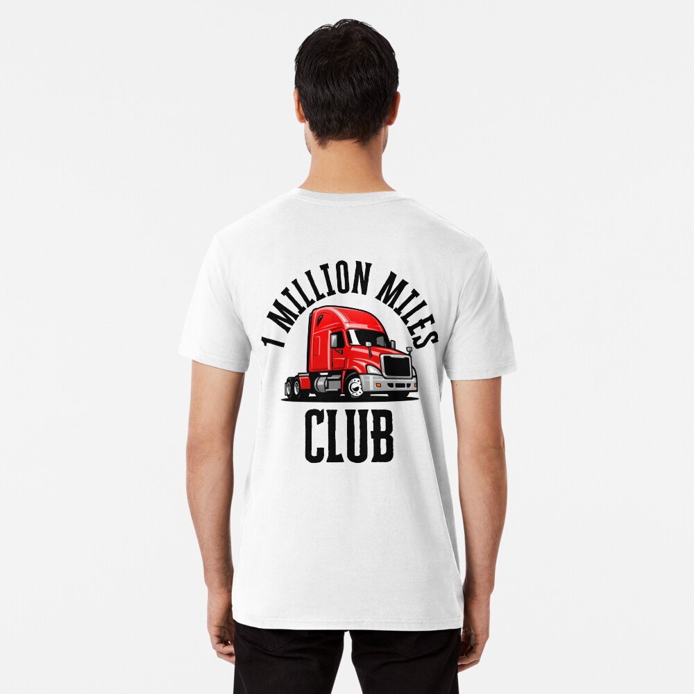 "Truck Driver One Million Miles Club " Sticker for Sale by Katherine ...