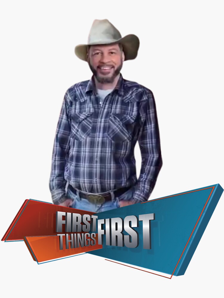 "Cowboy Brou" Sticker for Sale by Rileyjoel2003 | Redbubble