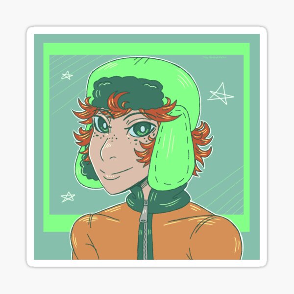 "Kyle Broflovski / South Park" Sticker for Sale by theHoodedNeku ...