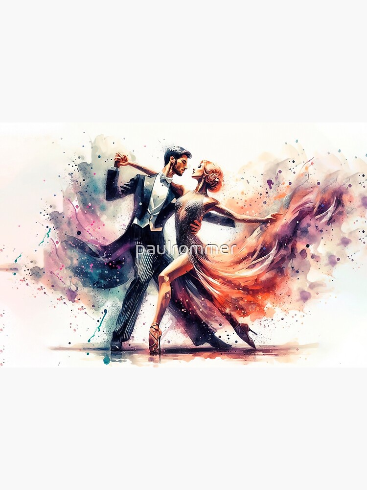 Couple Ballroom Dancing Painting