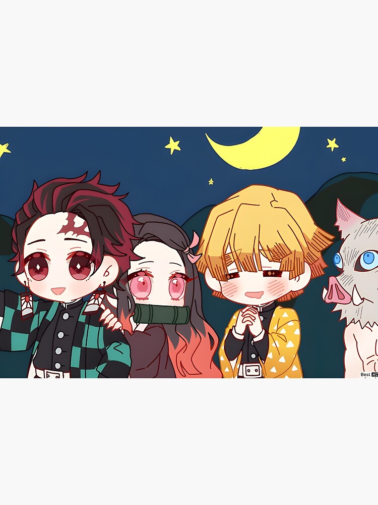 "Demon Slayer Kimetsu no Yaiba Demon Slayer - Chibis" Poster for Sale ...