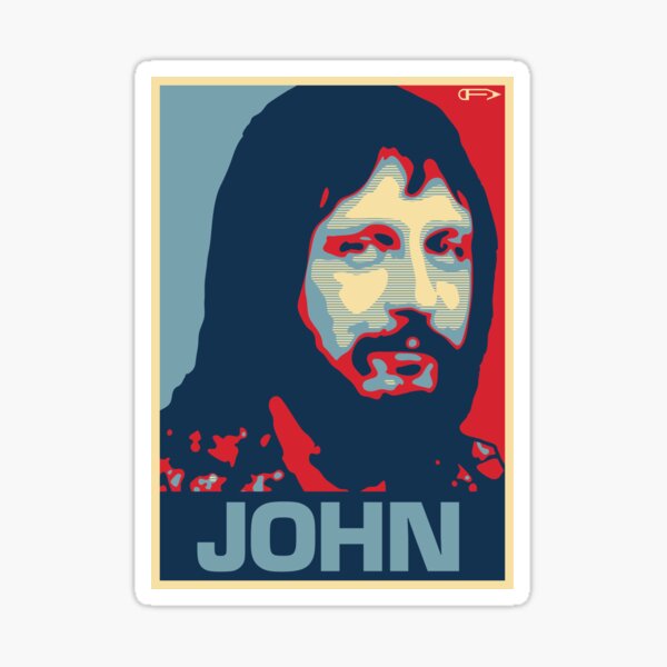 "John" Sticker for Sale by DAFTFISH | Redbubble