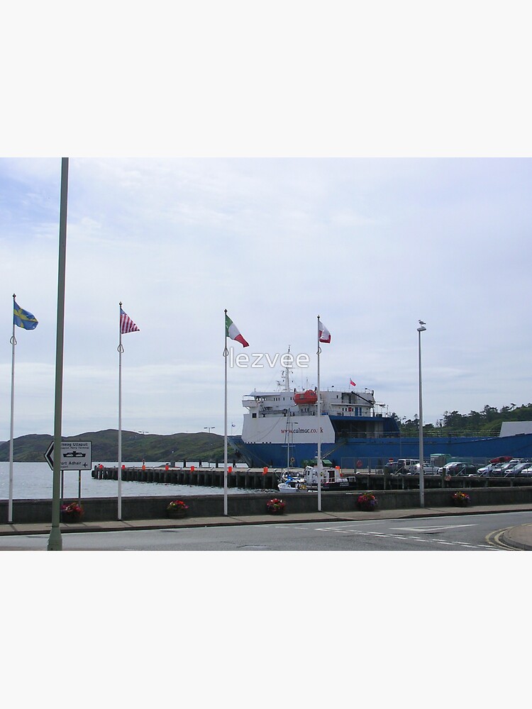"Stornoway Ferry Port" Sticker for Sale by lezvee | Redbubble