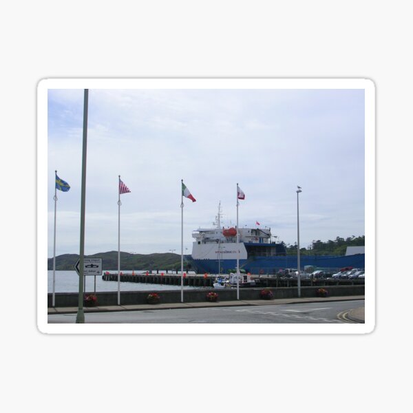 "Stornoway Ferry Port" Sticker for Sale by lezvee | Redbubble