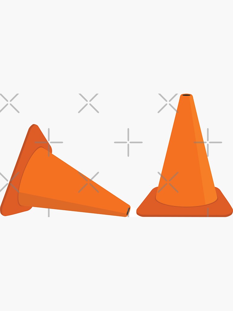 "Autocross Cones" Sticker for Sale by ApexFibers | Redbubble