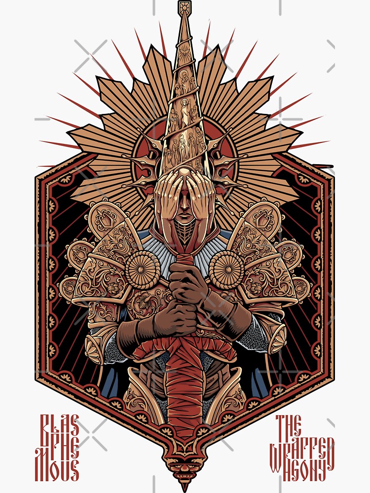"The Wrapped Agony" Sticker for Sale by svthyp | Redbubble