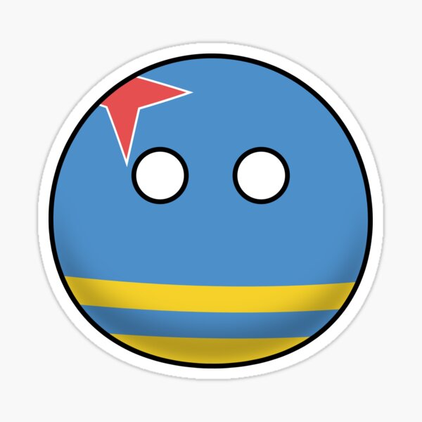 "Aruba Countryball" Sticker for Sale by Candie-Shop | Redbubble