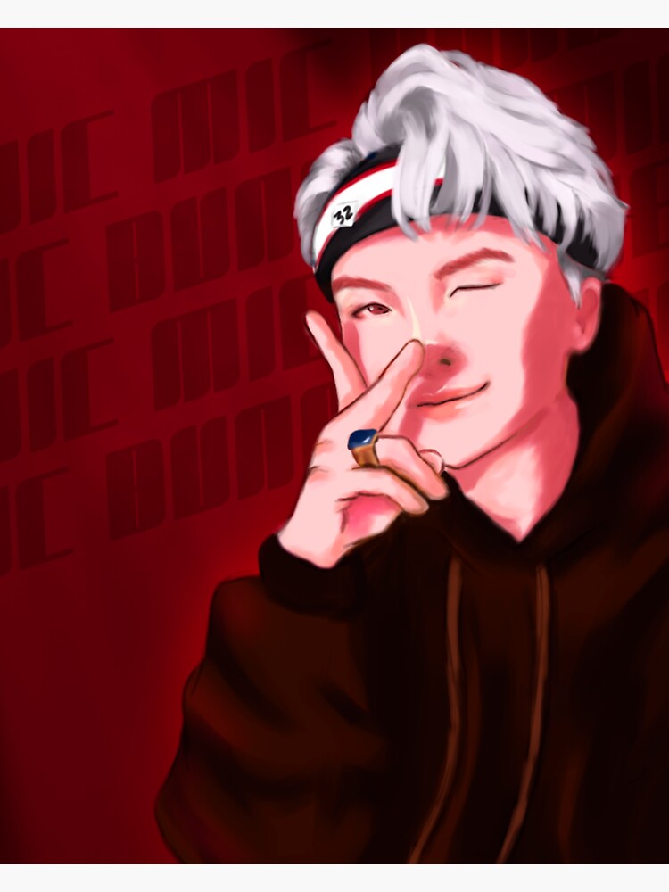 "BTS Suga Mic Drop" Sticker for Sale by itslillableu | Redbubble