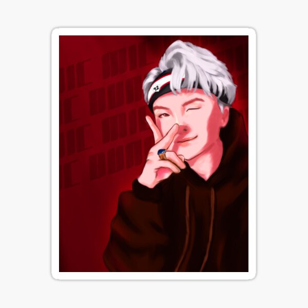 "BTS Suga Mic Drop" Sticker for Sale by itslillableu | Redbubble