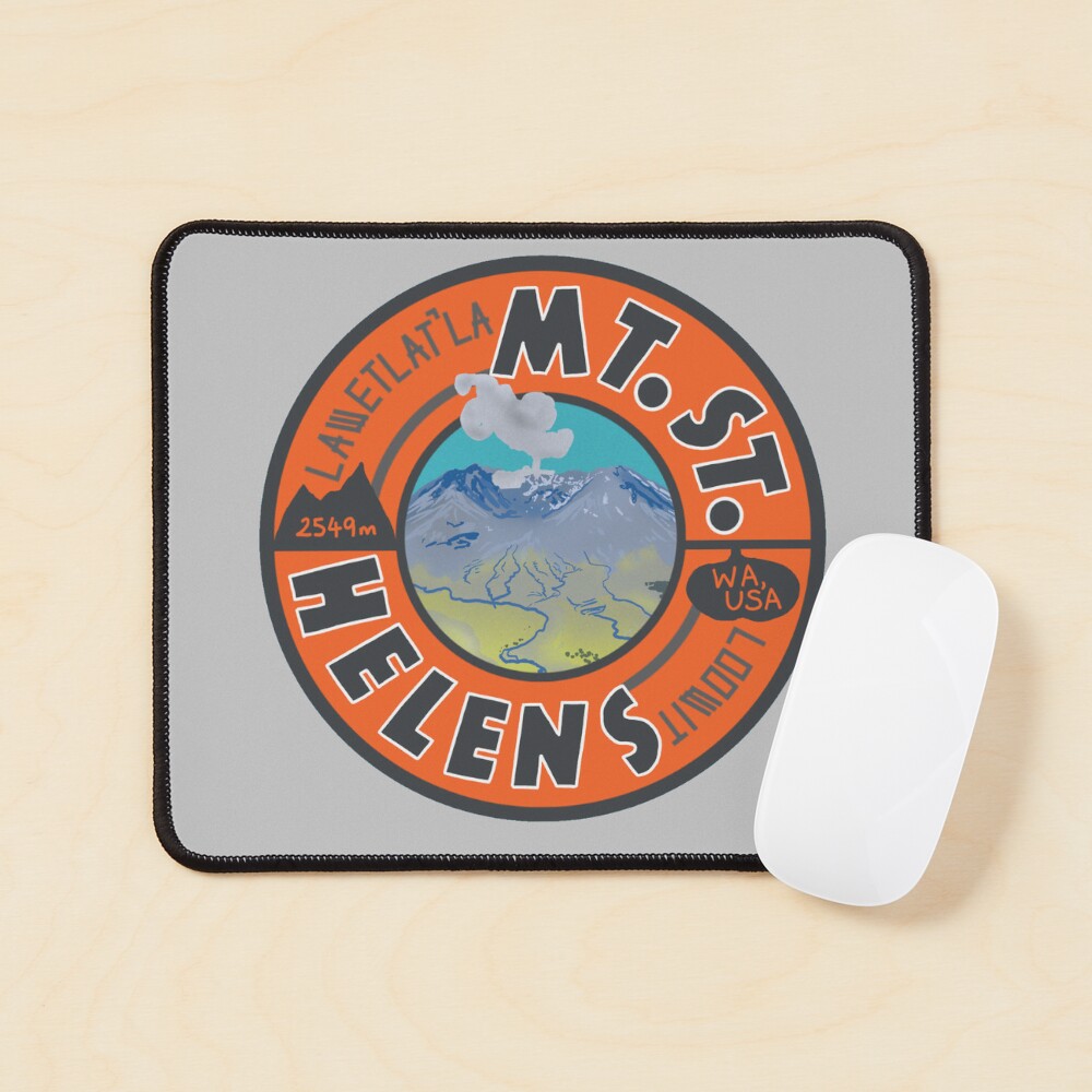"Mt St Helens Volcano Patch" Sticker for Sale by louweasely | Redbubble