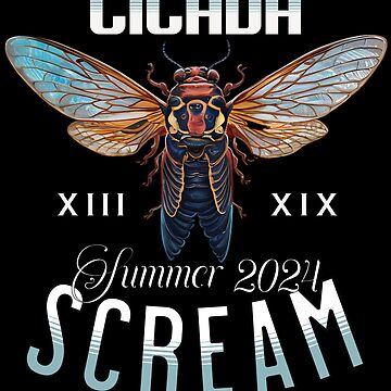 "CICADA XIII XIX BROOD DOUBLE EMERGENCE YEAR 2024" Sticker for Sale by ...