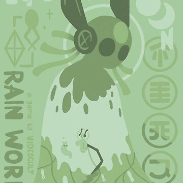 "Looks to the Moon Rain World Poster (Green)" Poster for Sale by ...