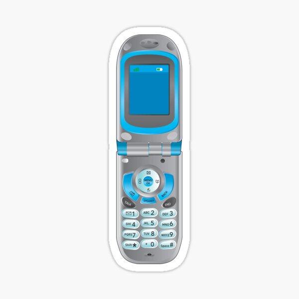"Flip Phone Retro Style" Sticker for Sale by retrovectors | Redbubble