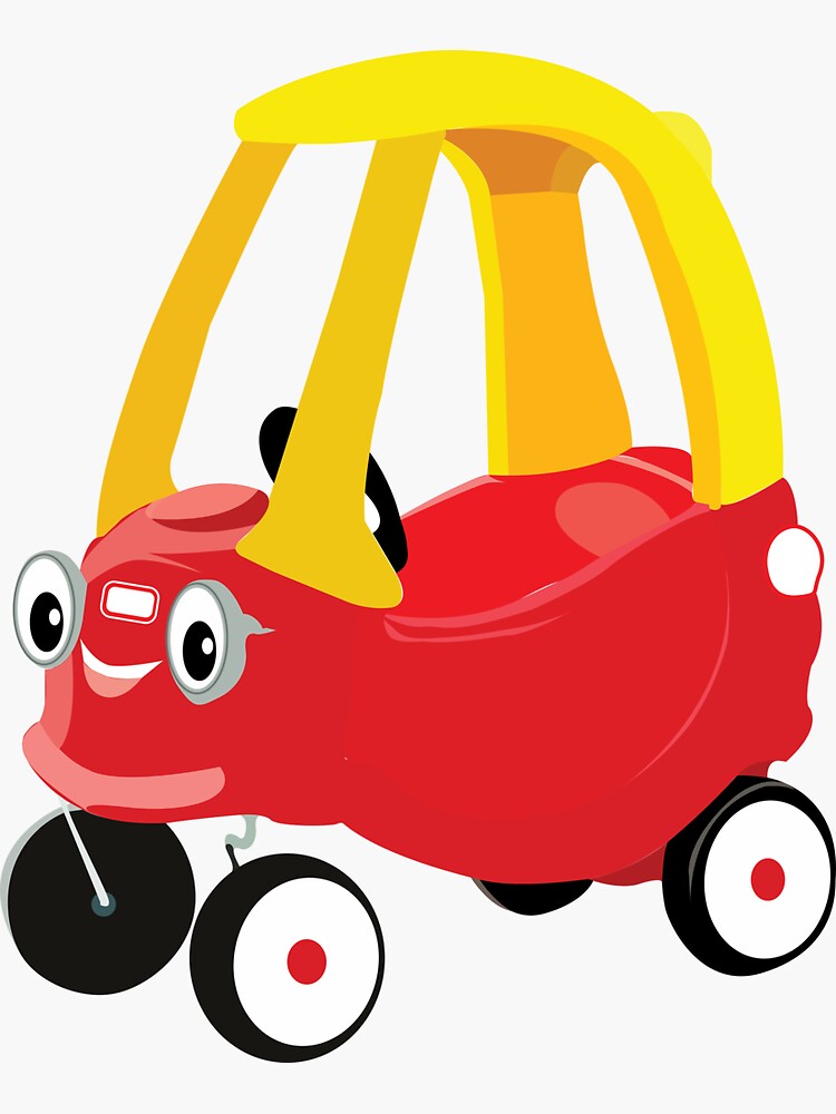 "Little Tikes Cozy Coupe Bumper Sticker" Sticker for Sale by ...