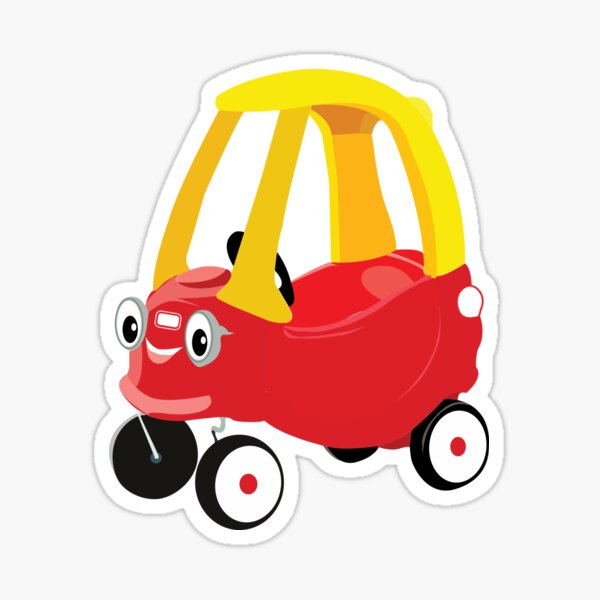 "Little Tikes Cozy Coupe Bumper Sticker" Sticker for Sale by ...
