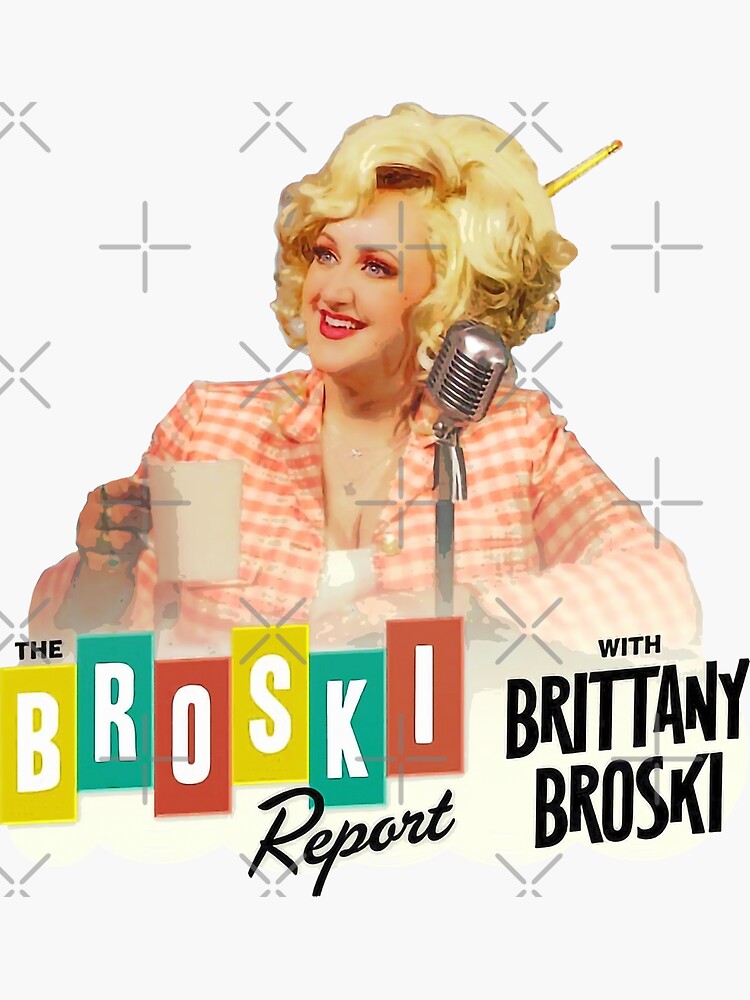 "The Broski Report Podcast Fan Art" Sticker for Sale by QuotesTeesStore ...