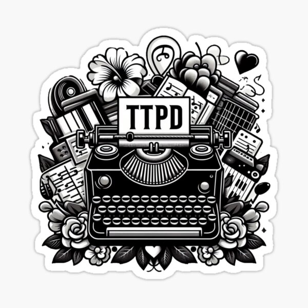 "TTPD Logo The Tortured Poets Department by Taylor Swift" Sticker by ...