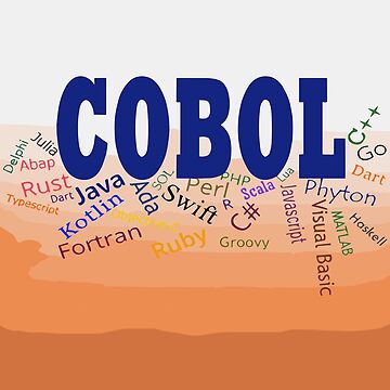 "COBOL and Programming Languages" Sticker for Sale by ShirtParking ...