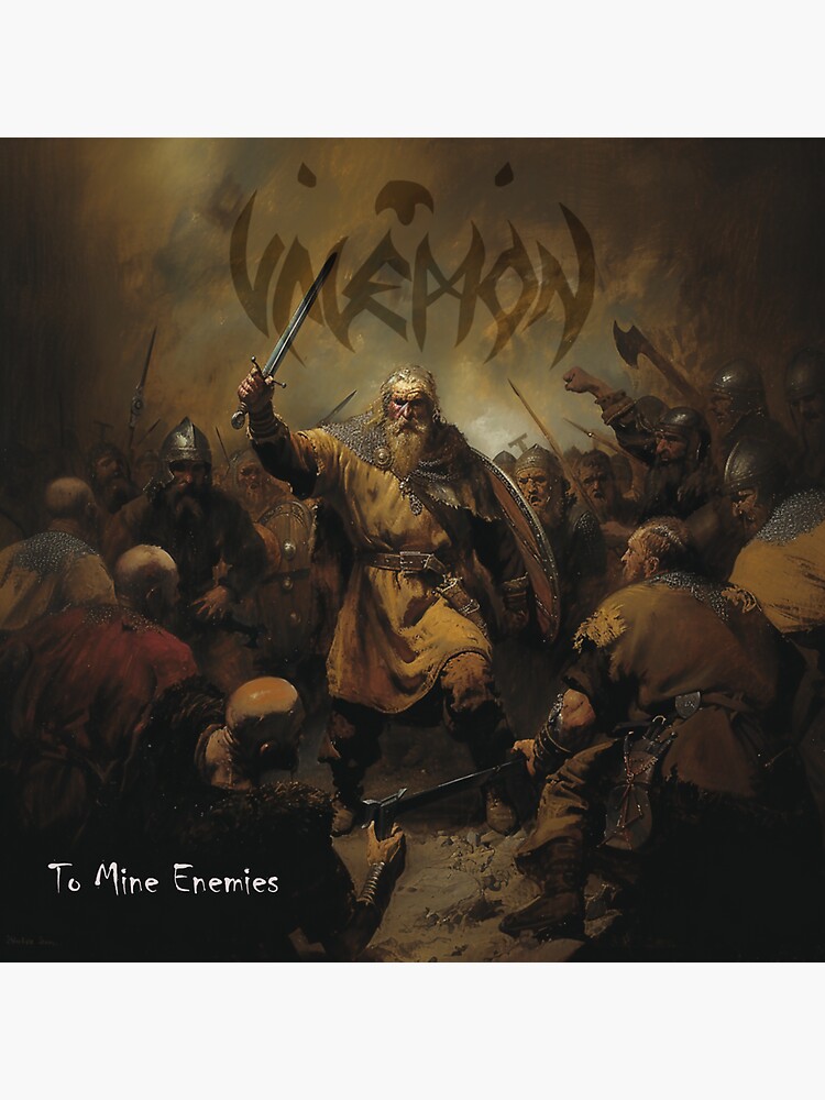 "Valemon - To Mine Enemies" Sticker for Sale by Valemonband | Redbubble