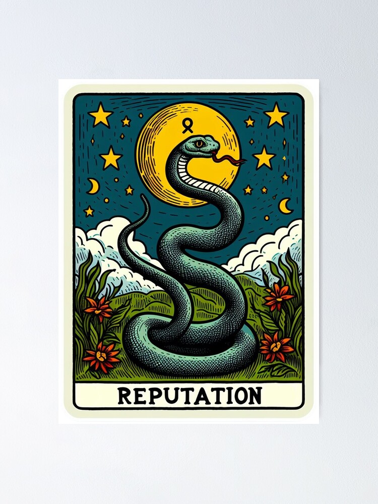 "Taylor Swift tarot - Reputation - Snake" Poster for Sale by Samsar ...