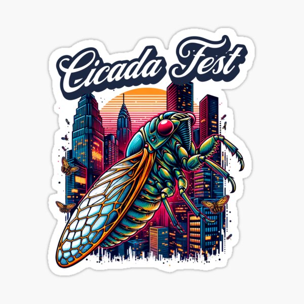 Funny Cicada Sticker For Sale By Drawingeasy Redbubble