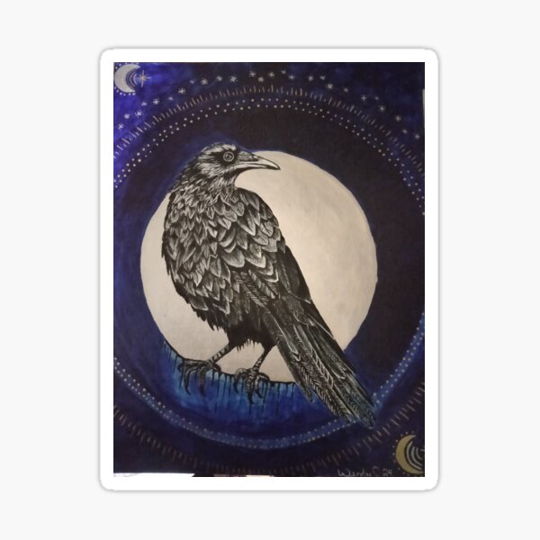 "The Grackle" Sticker for Sale by Wendy Carveiro | Redbubble