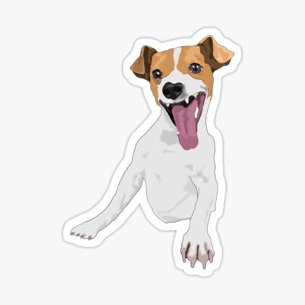 "LAUGHING DOG MEME" Sticker for Sale by SatraDesign | Redbubble