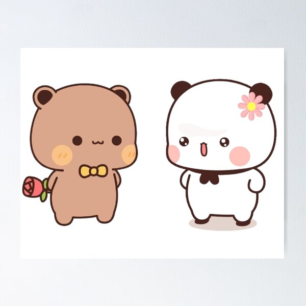 "BUBU & DUDU PANDA BEARS, Bubu Is Giving Rose To Dudu Valentine 2024 ...