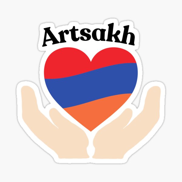 "Artsakh Love" Sticker for Sale by Frontline Therapists Armenia | Redbubble
