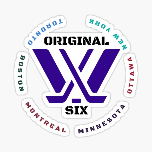 "Original Six PWHL - Team Colors" Sticker for Sale by mreynolds1523 ...