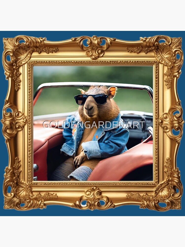 "Old classic car, Capy, Capybara, cute capy, sweet capy, funny capybara ...