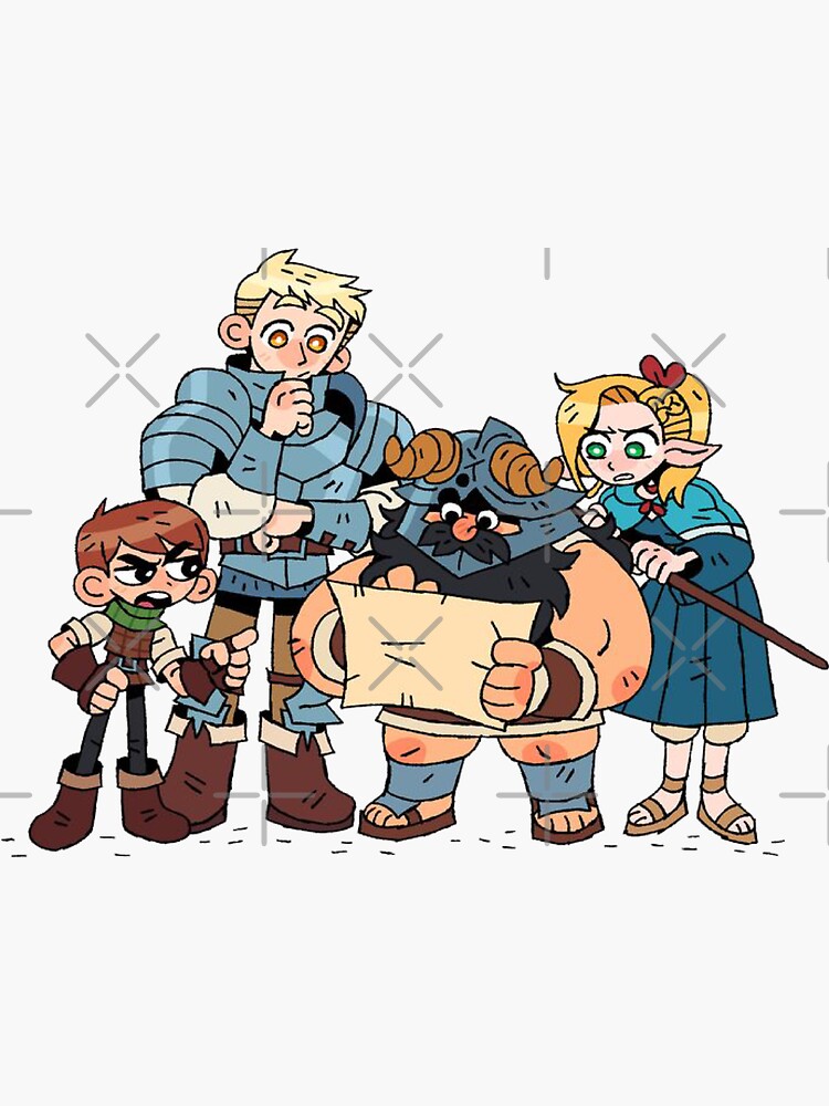 "Dungeon Meshi" Sticker for Sale by morter00aphan | Redbubble