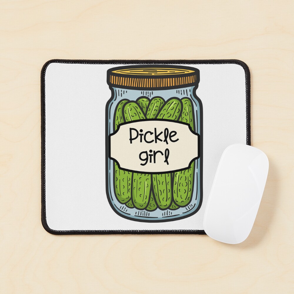 "pickle girl jar off pickles" Sticker for Sale by vandepasch | Redbubble