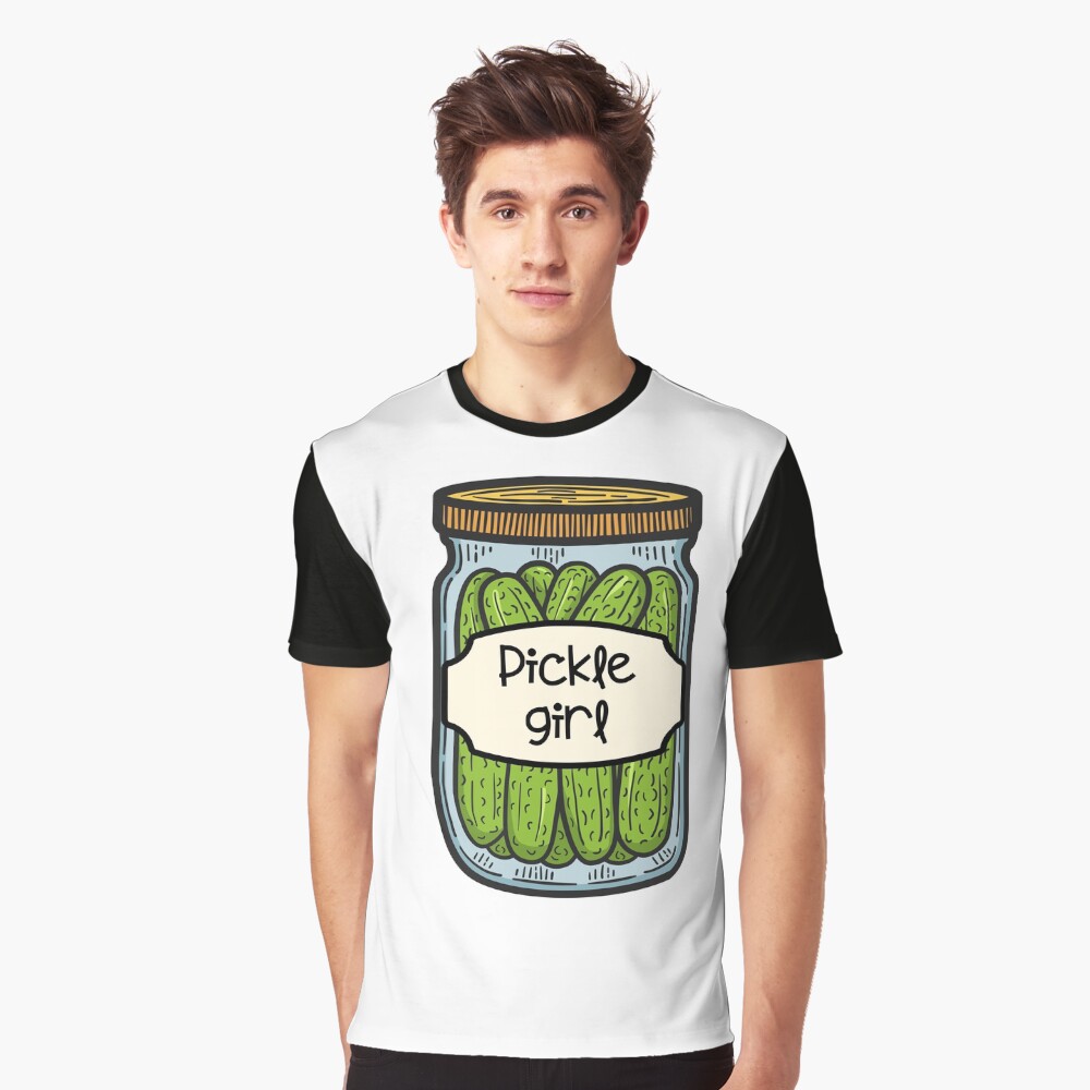 "pickle girl jar off pickles" Sticker for Sale by vandepasch | Redbubble